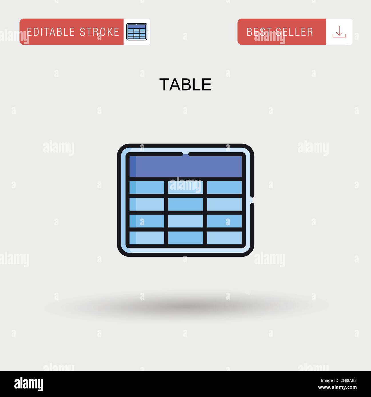 Table Simple vector icon Stock Vector Image & Art - Alamy