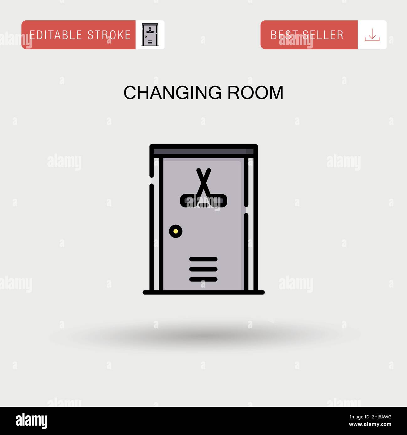 Changing room Simple vector icon Stock Vector Image & Art - Alamy