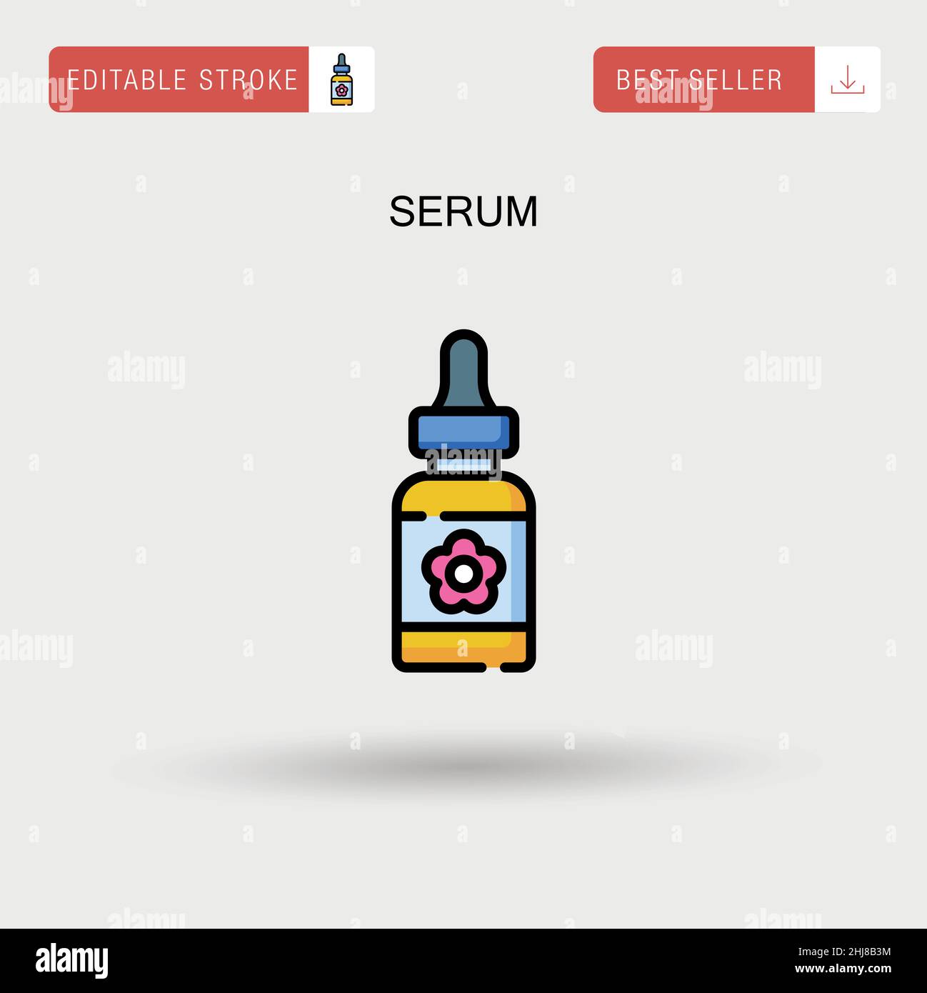 Serum care aging facial Stock Vector Images - Alamy