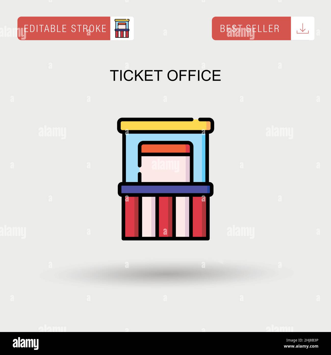 Cartoon man icon ticket Stock Vector Images - Alamy