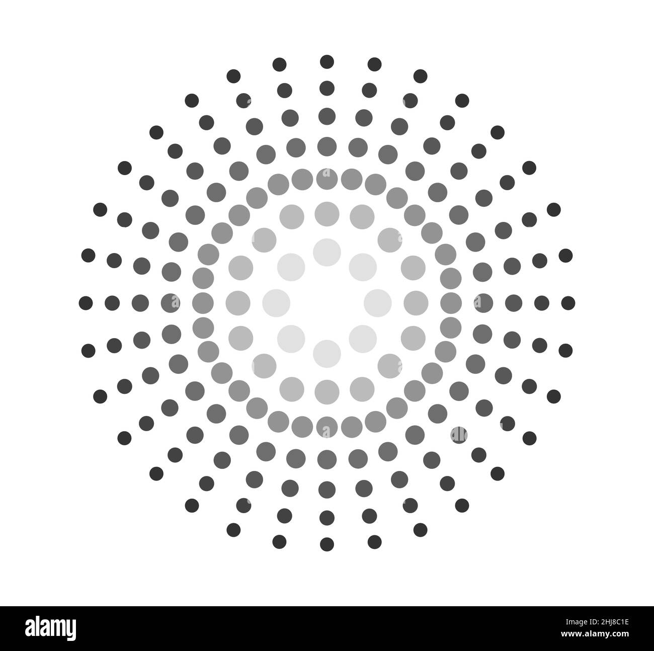 Abstract circle shaped symbol. Vector illustration Stock Vector Image ...