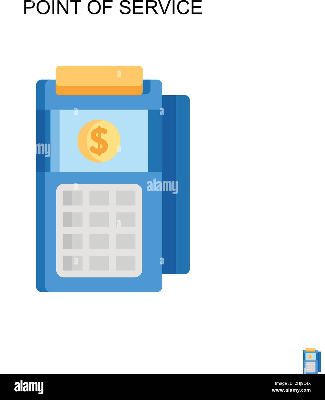 Point of service Simple vector icon. Illustration symbol design ...