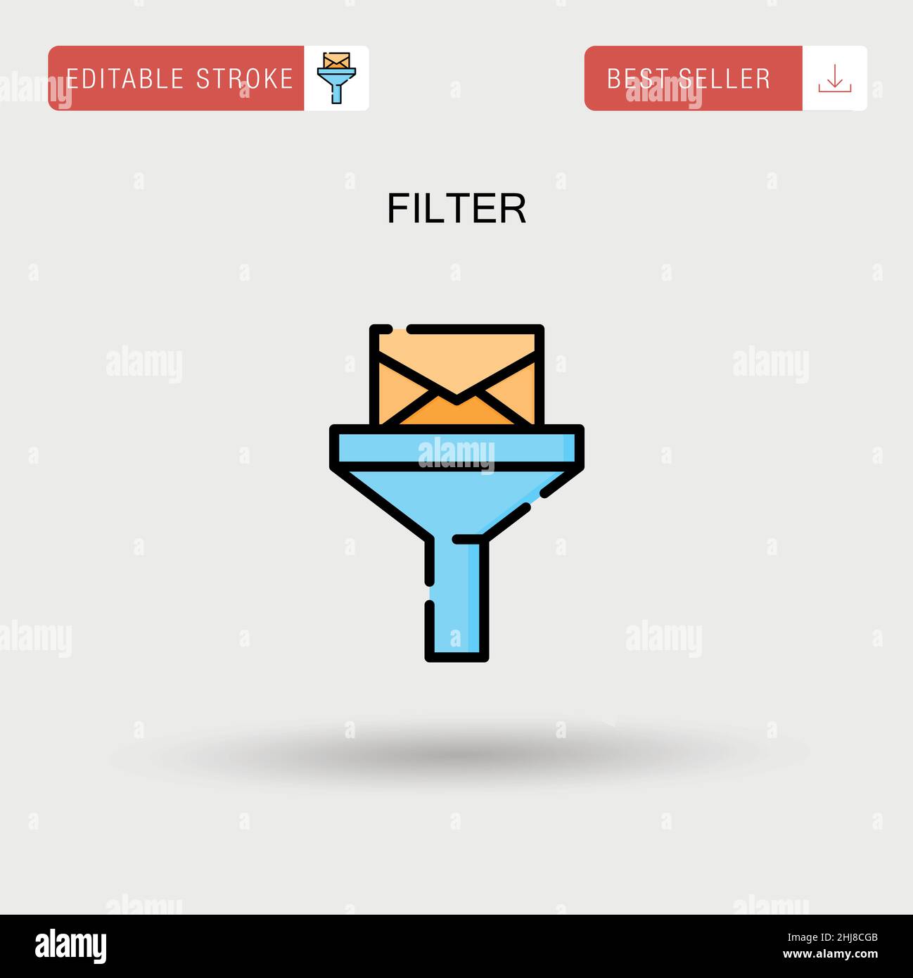 Filter Simple vector icon Stock Vector Image & Art - Alamy