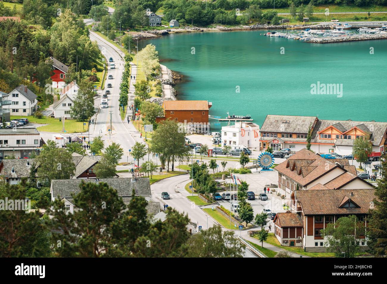 Eidfjord, Hordaland County, Hardanger Region, Hardangerfjord, Norway ...