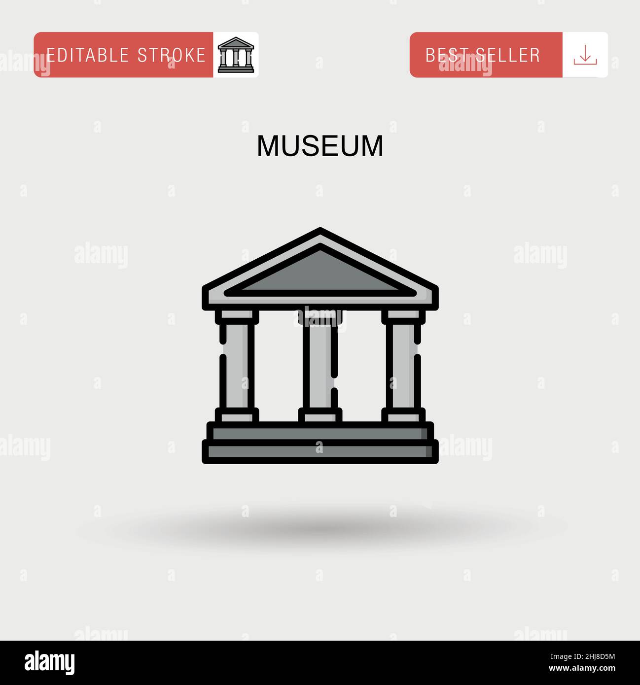 Museum Simple vector icon Stock Vector Image & Art - Alamy