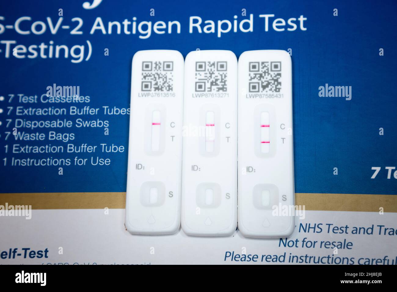 Two positive results and a single negative test result. Three Lateral ...