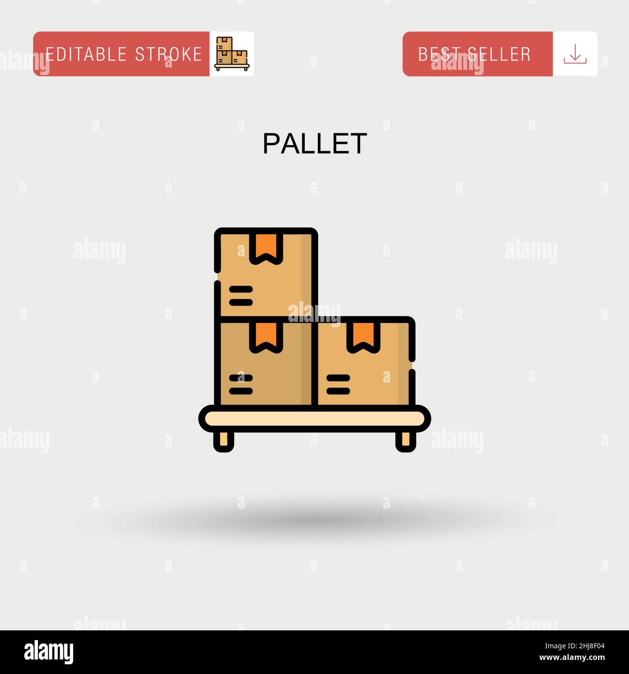 Pallet Simple vector icon Stock Vector Image & Art - Alamy
