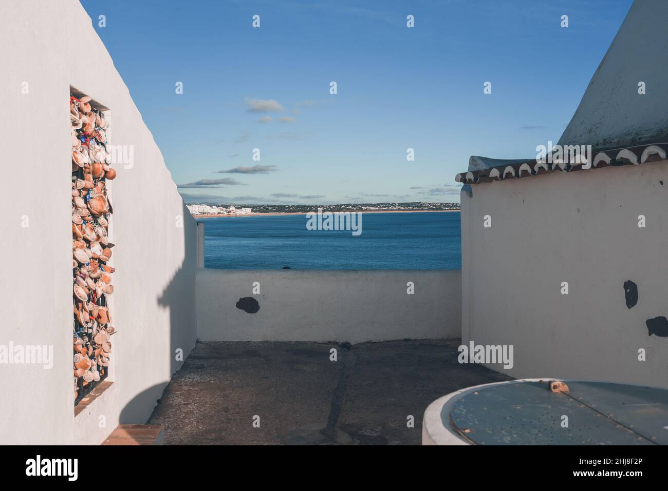 Fort/Chapel of Nossa Senhora da Rocha, Lagoa, Algarve, Portugal, Europe ...