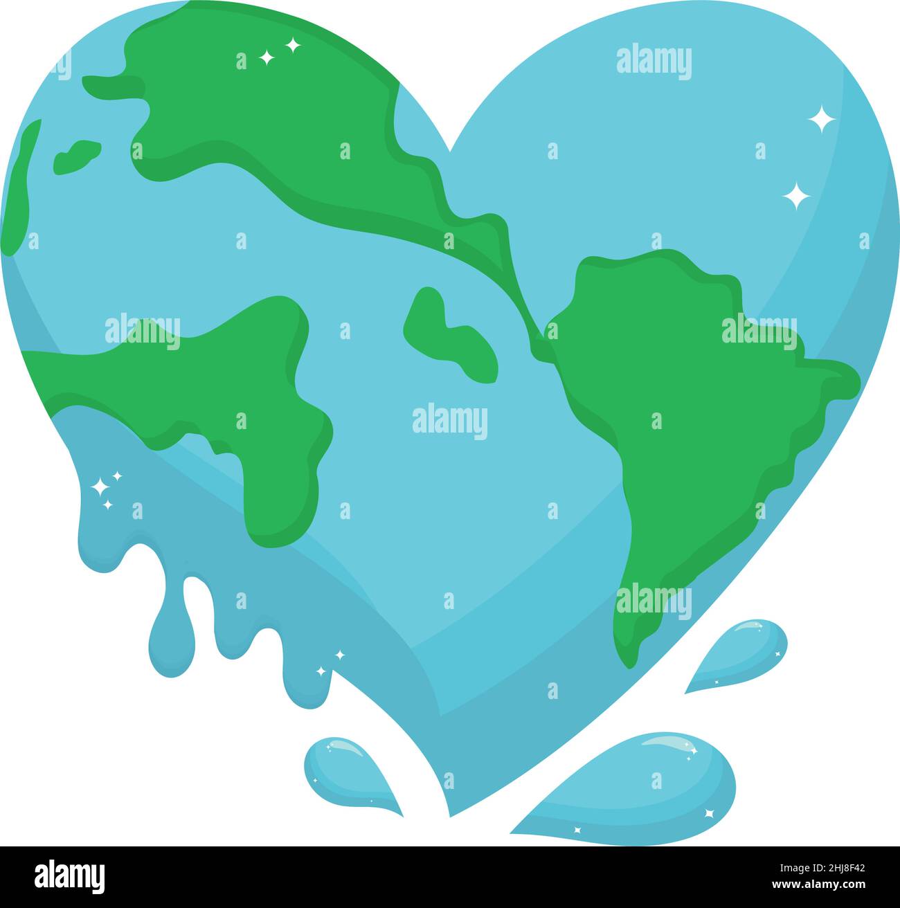 heart planet earth Stock Vector Image & Art - Alamy