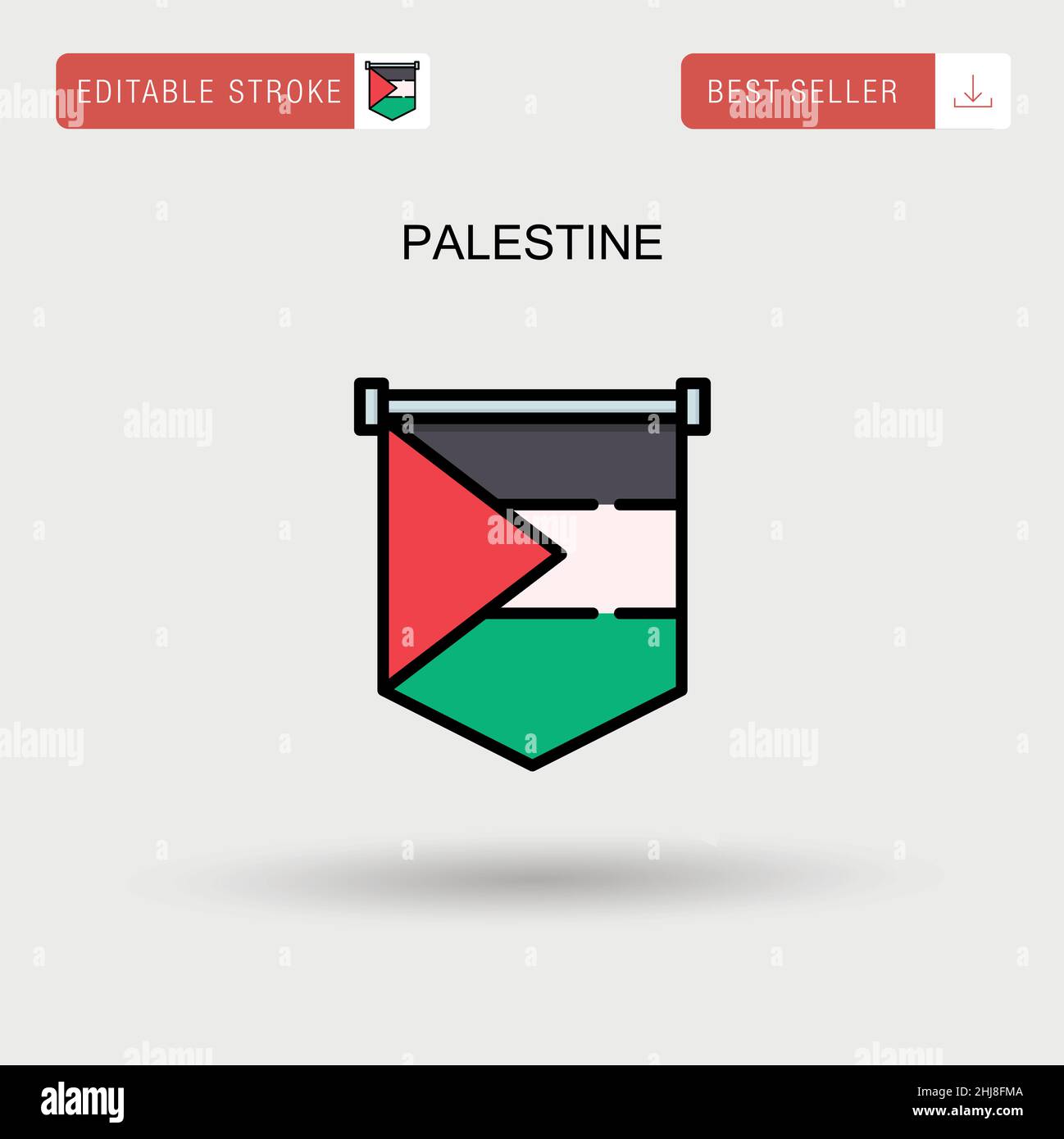 Palestine Simple vector icon Stock Vector Image & Art - Alamy