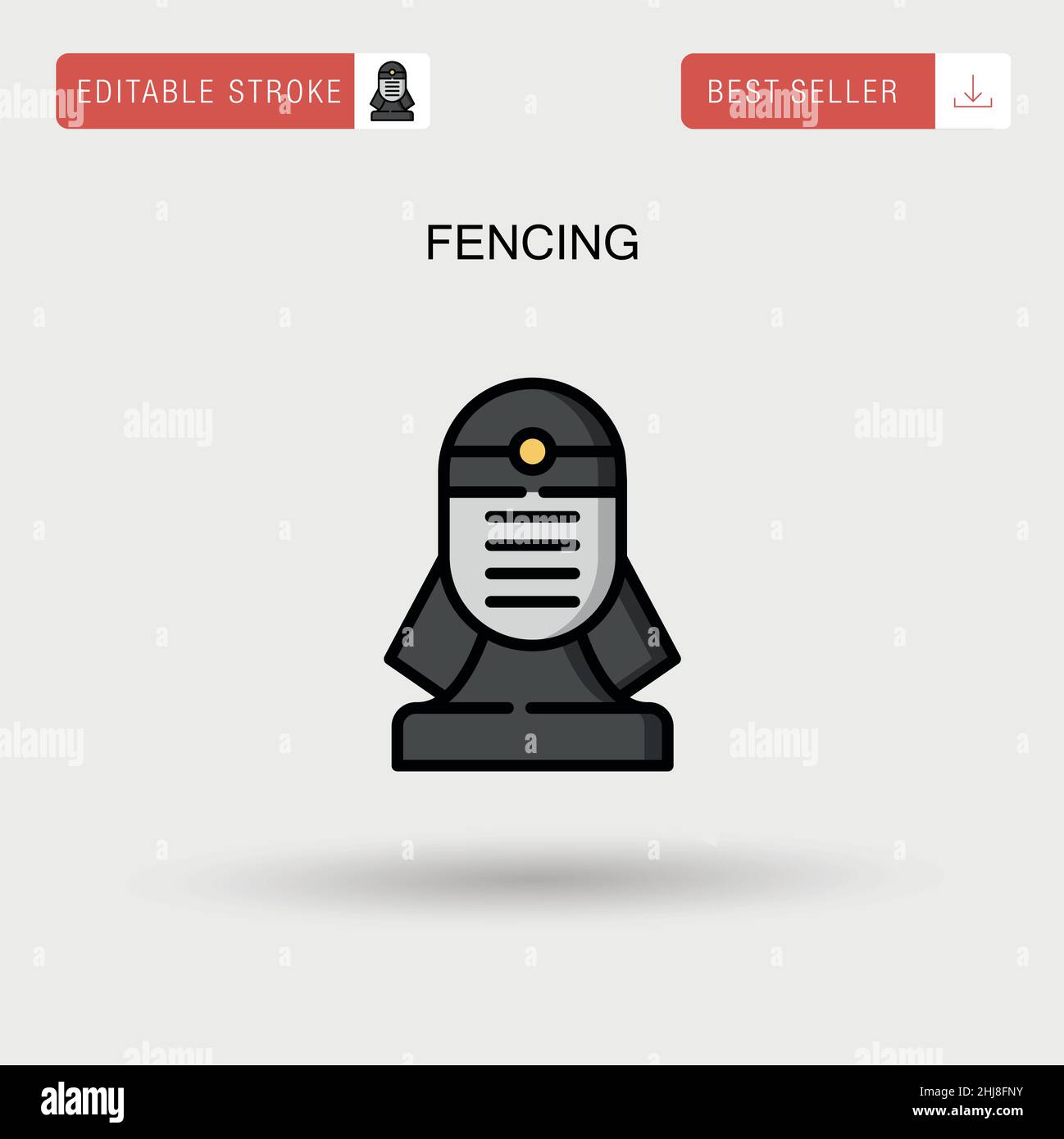 Fencing Simple vector icon Stock Vector Image & Art - Alamy
