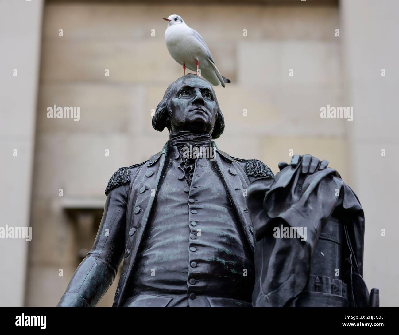 England london george washington statue hi-res stock photography and ...