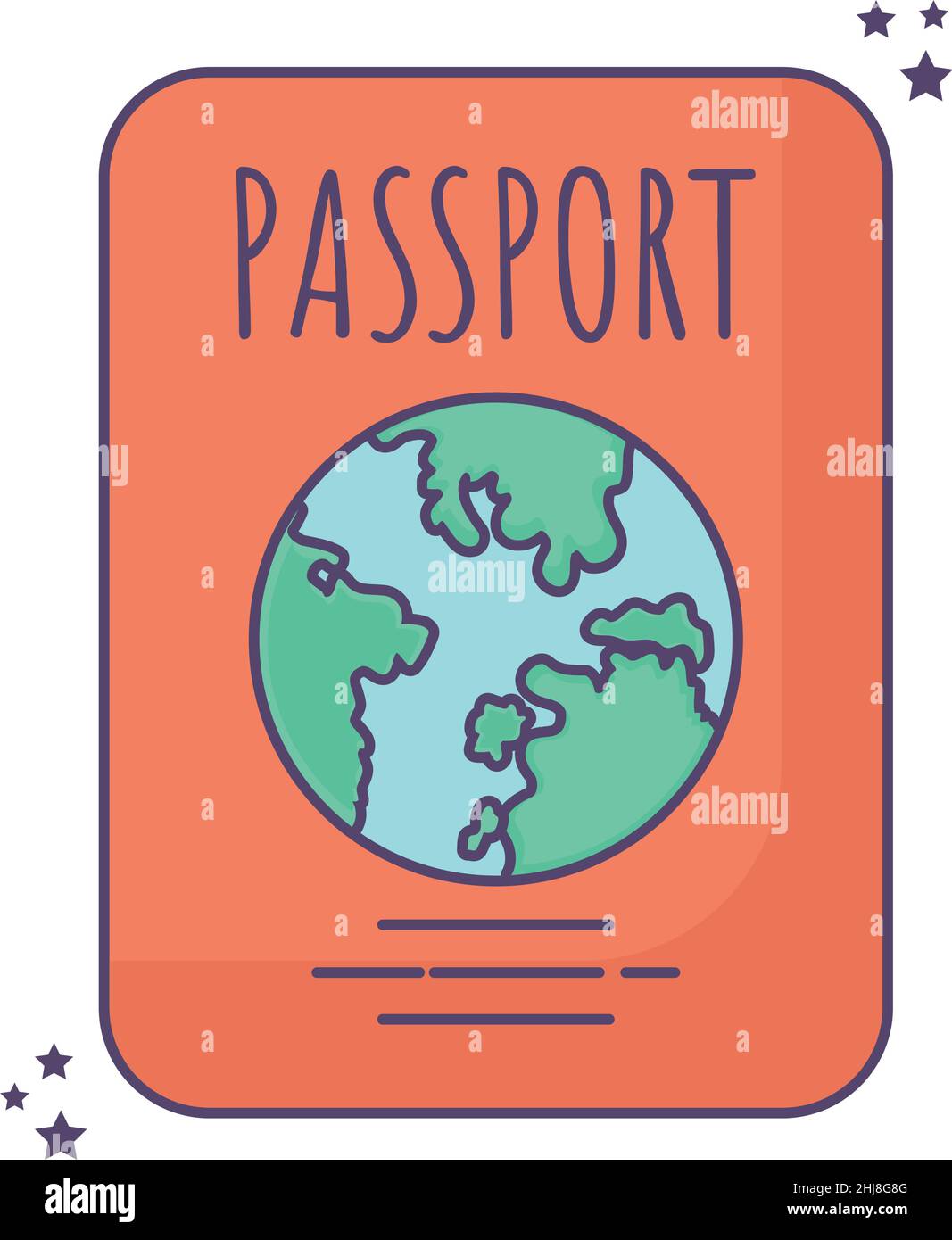 orange passport design Stock Vector Image & Art - Alamy