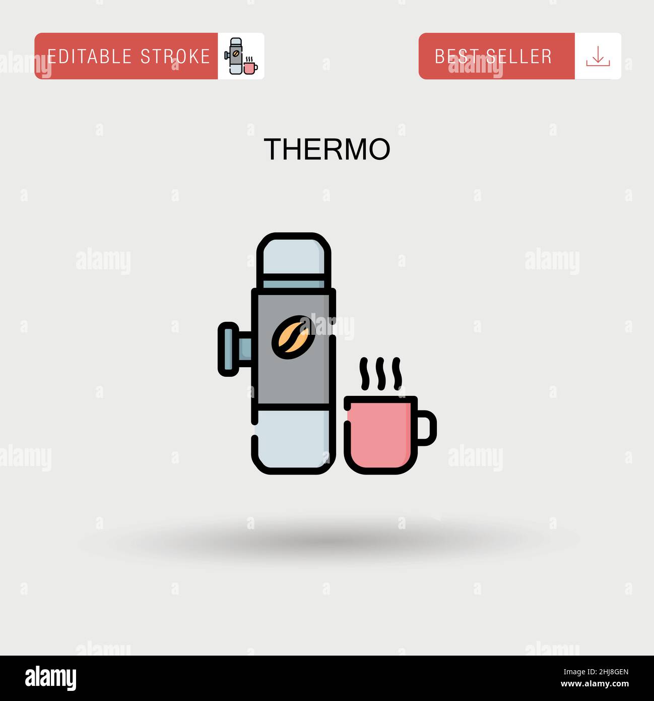 Thermo Simple vector icon Stock Vector Image & Art - Alamy