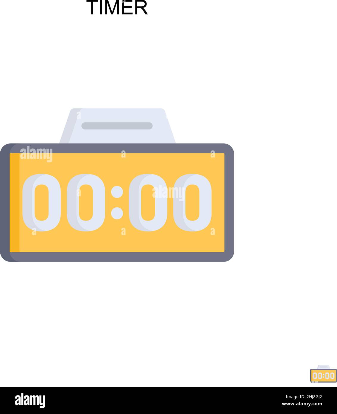Timer Simple vector icon. Illustration symbol design template for web ...