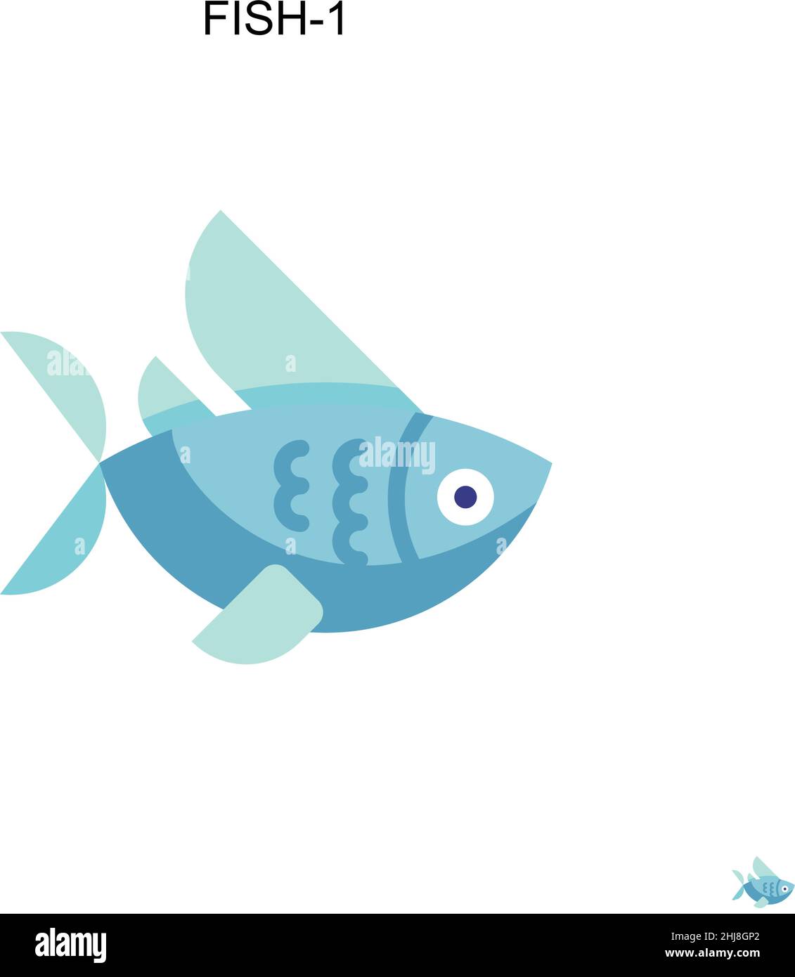 Simple fish outline Stock Vector Images - Alamy