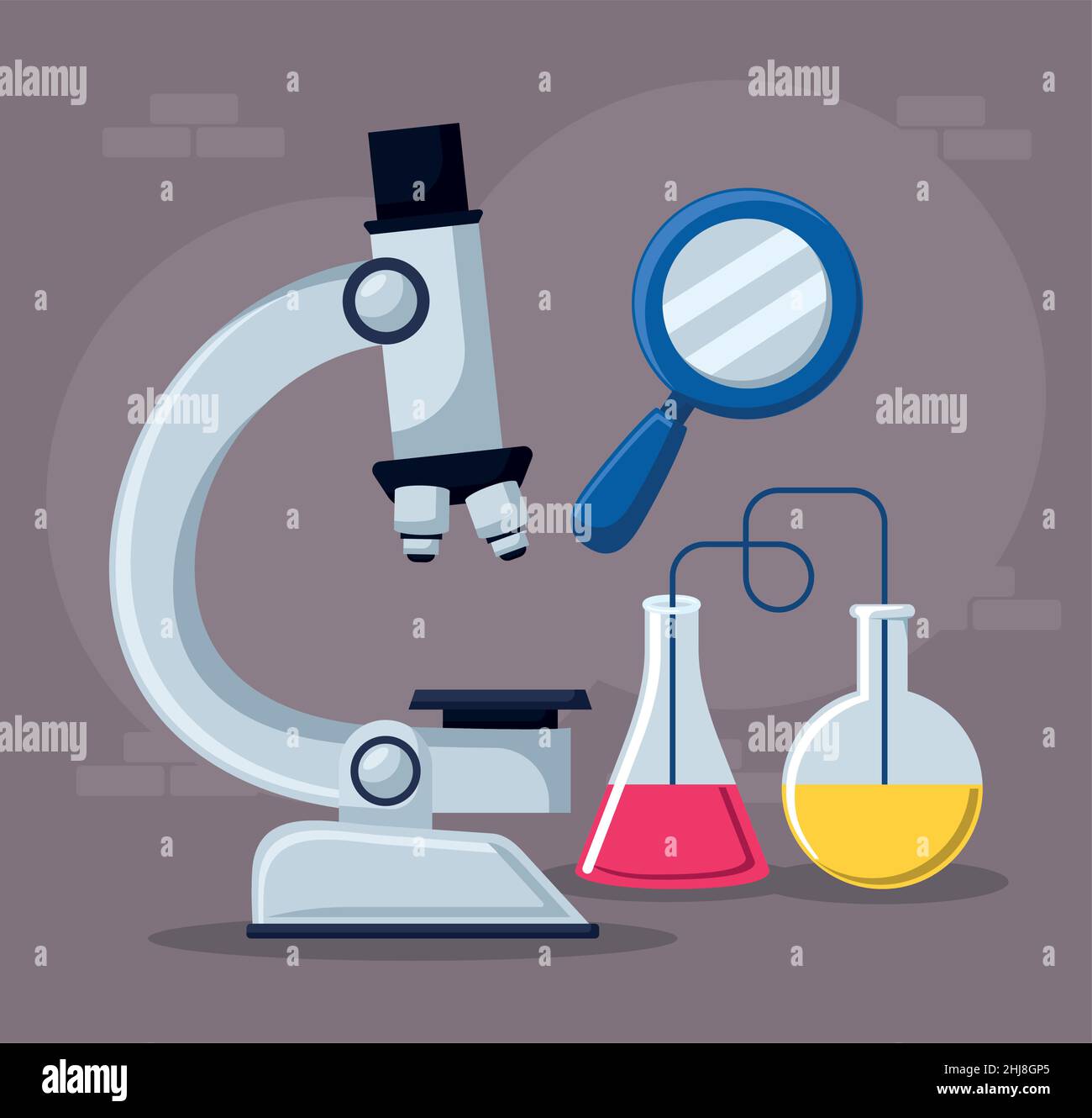 three chemistry lab items Stock Vector Image & Art - Alamy