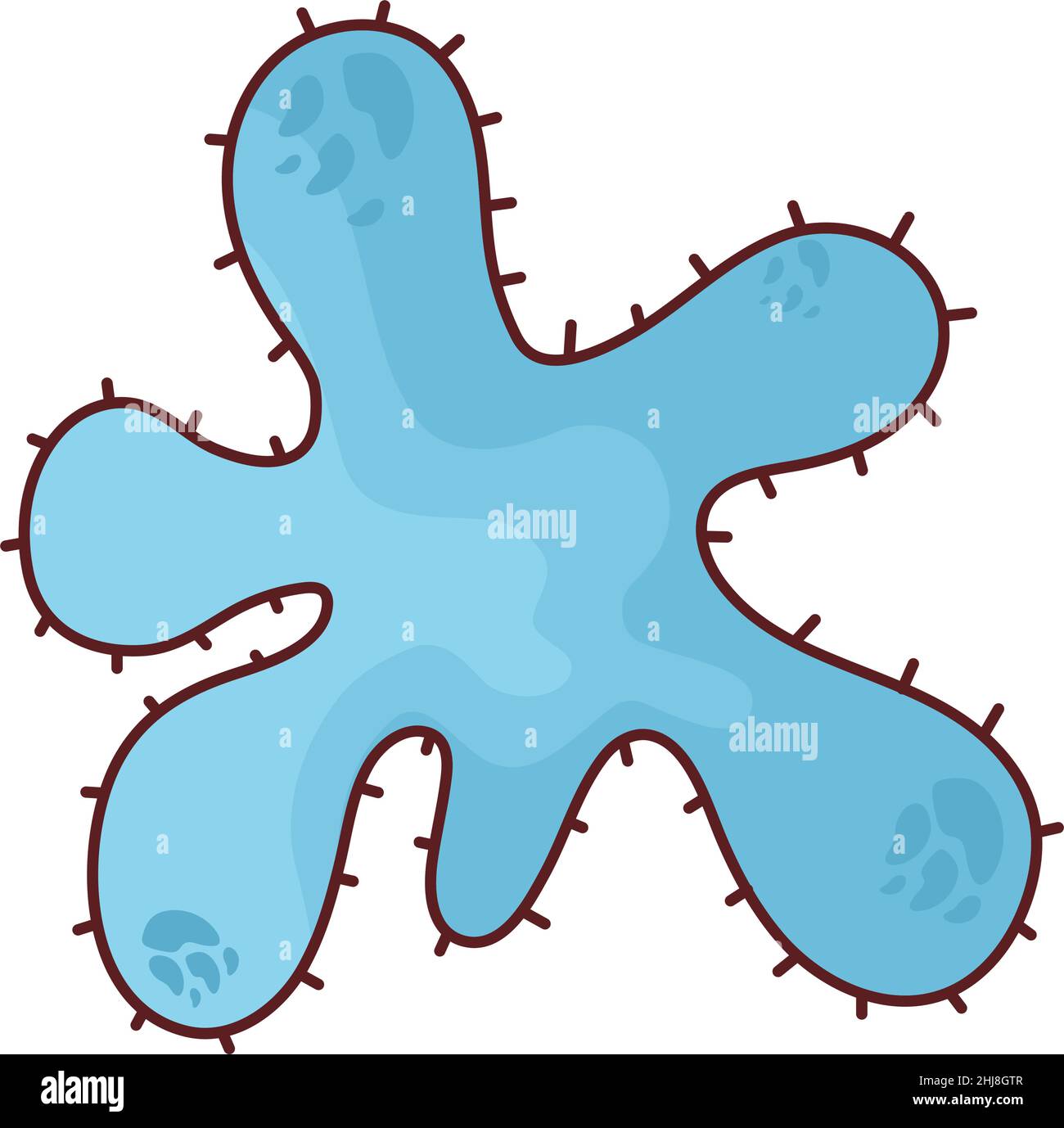 blue bacterium illustration Stock Vector Image & Art - Alamy