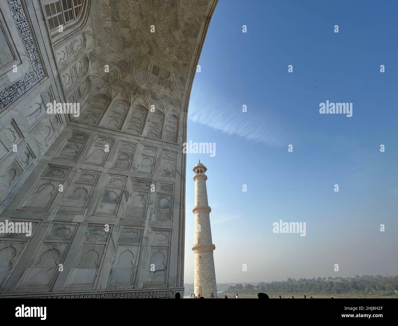 Taj mahal from different perspective hi-res stock photography and ...
