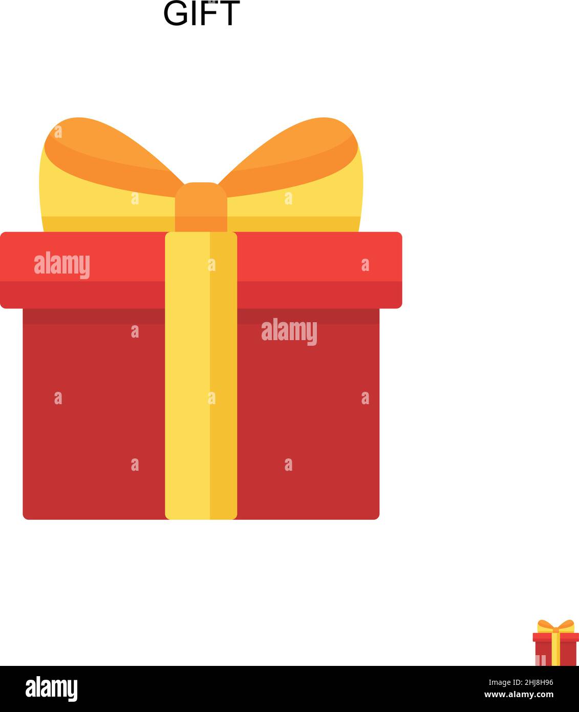 Gift Simple vector icon. Illustration symbol design template for web ...