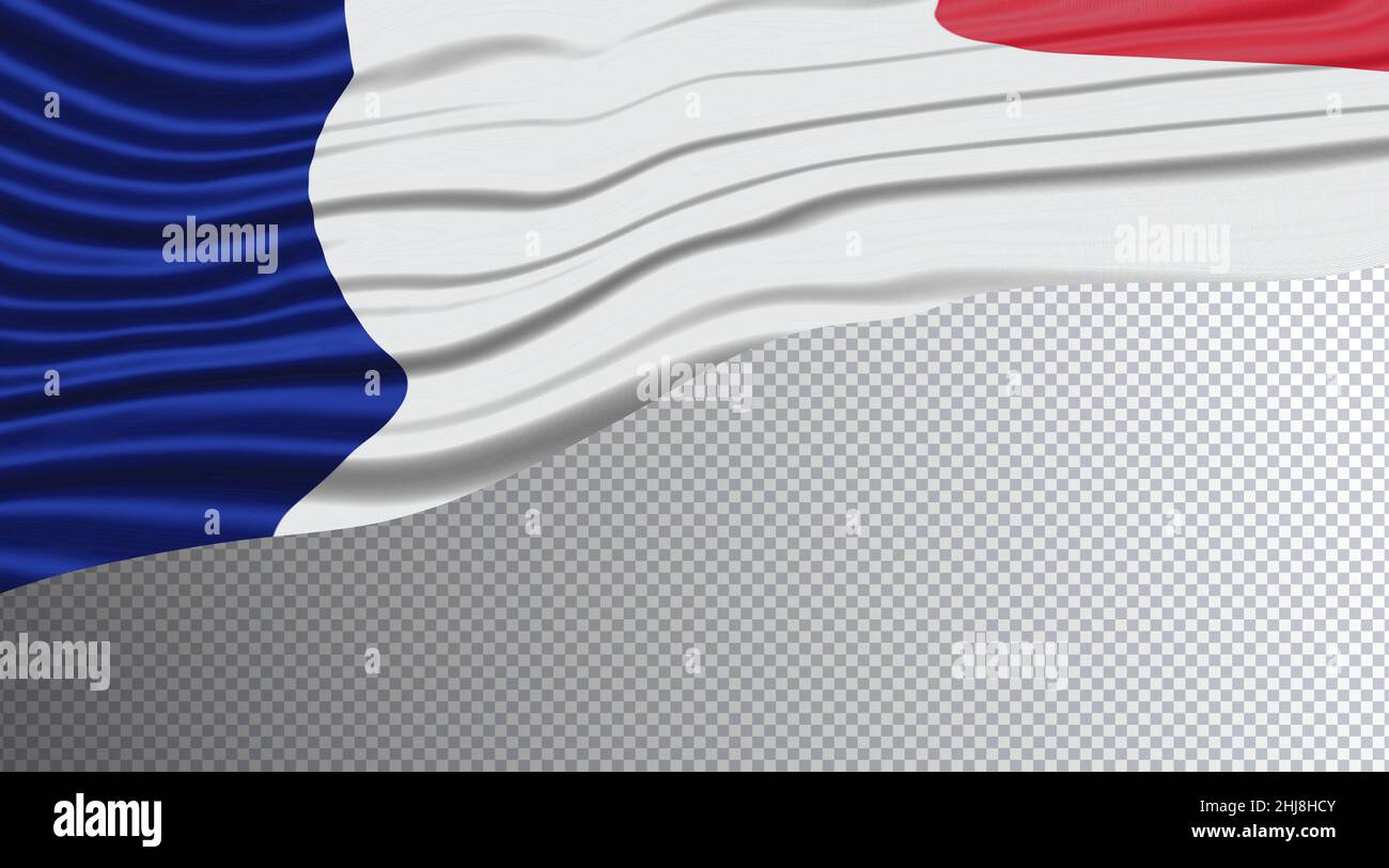 France Wavy Flag, national flag clipping path Stock Photo - Alamy