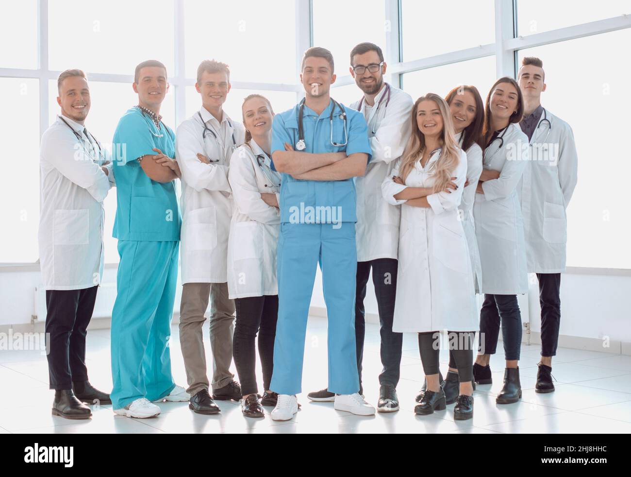 in full growth. group of medical professionals standing together Stock ...