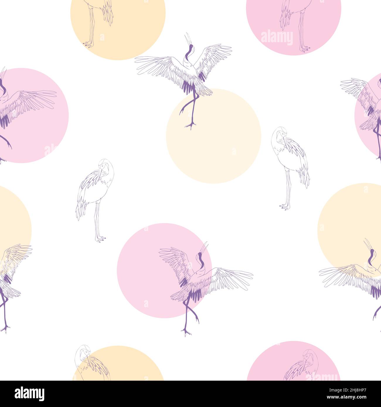 Crane japanese painting hi-res stock photography and images - Alamy