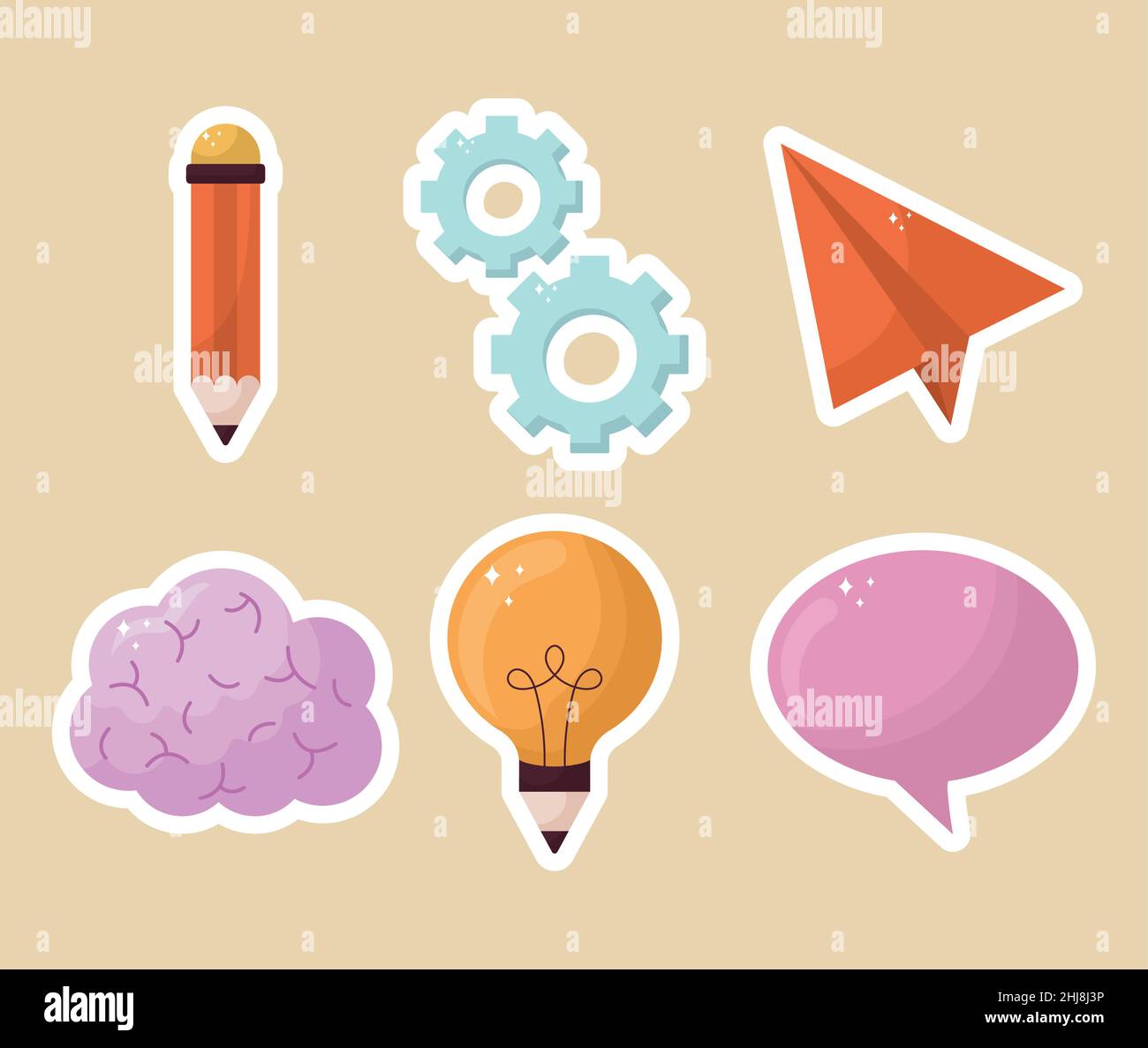 six creative ideas items Stock Vector Image & Art - Alamy