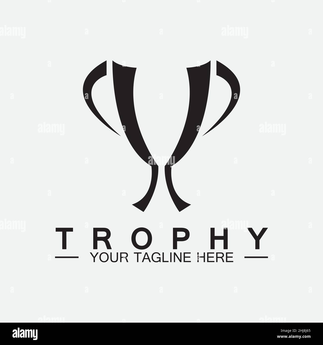Trophy vector logo icon.champions trophy logo icon for winner award ...