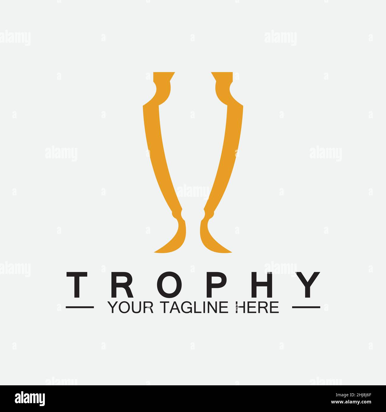 Trophy vector logo icon.champions trophy logo icon for winner award ...