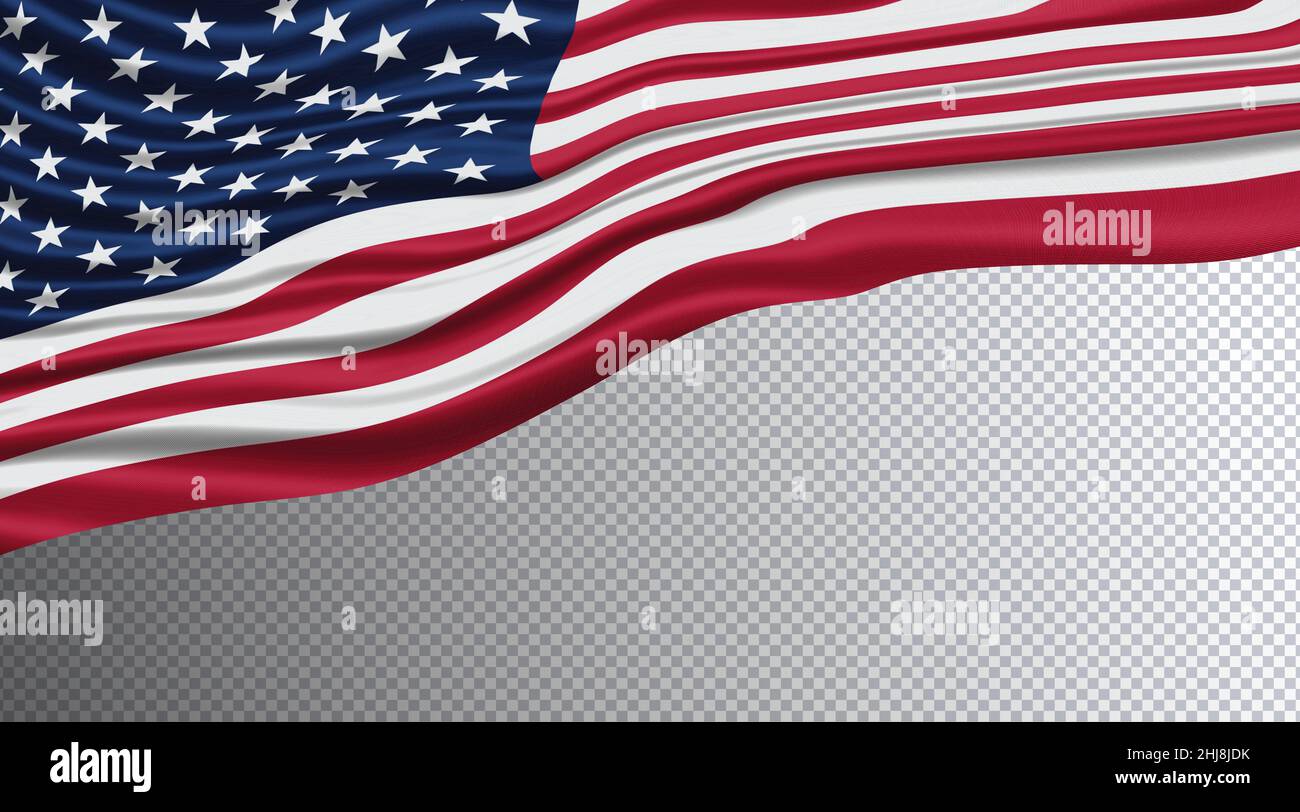United States Wavy Flag, national flag clipping path Stock Photo - Alamy