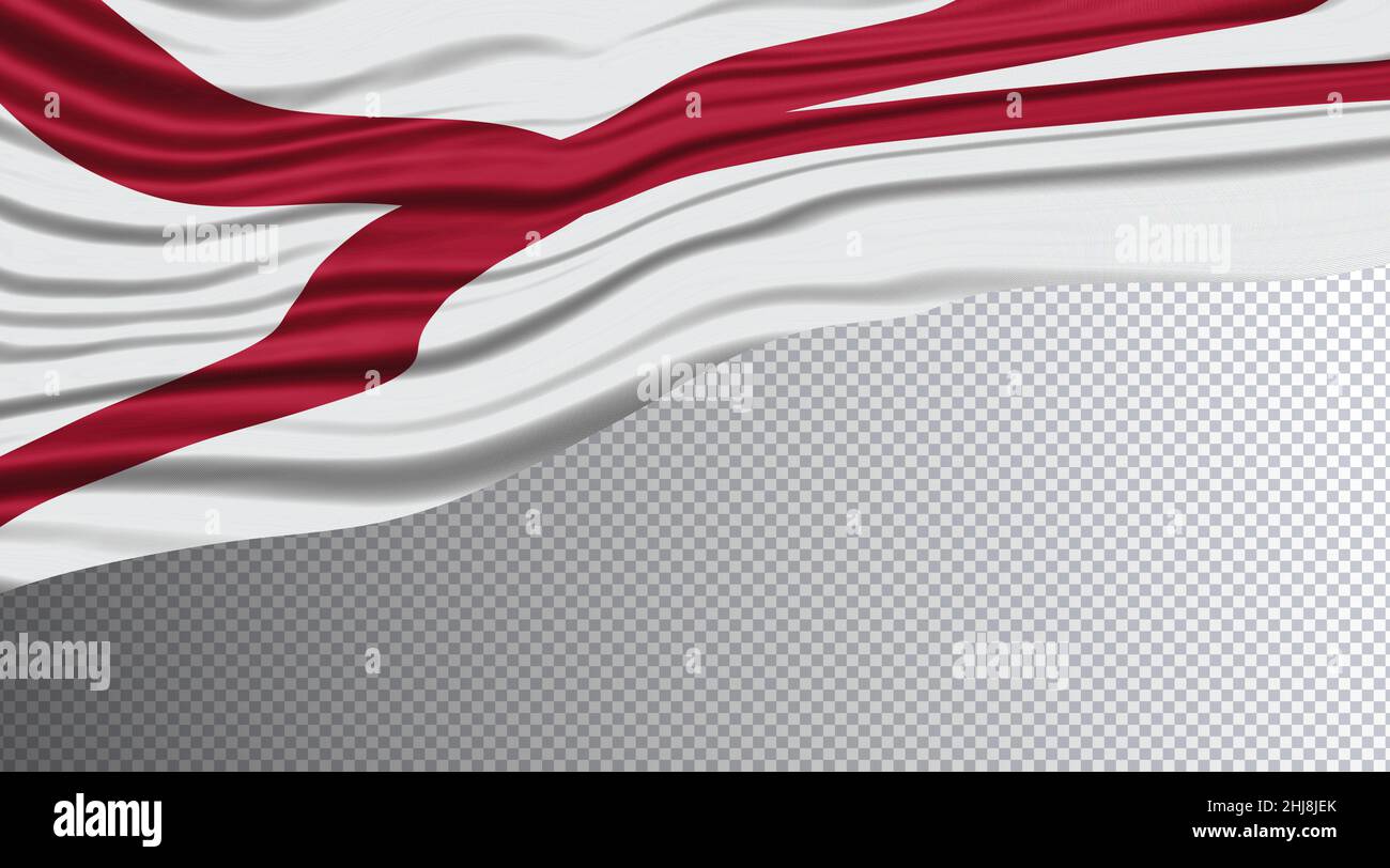 Alabama state Wavy Flag clipping path, Alabama flag background Stock ...