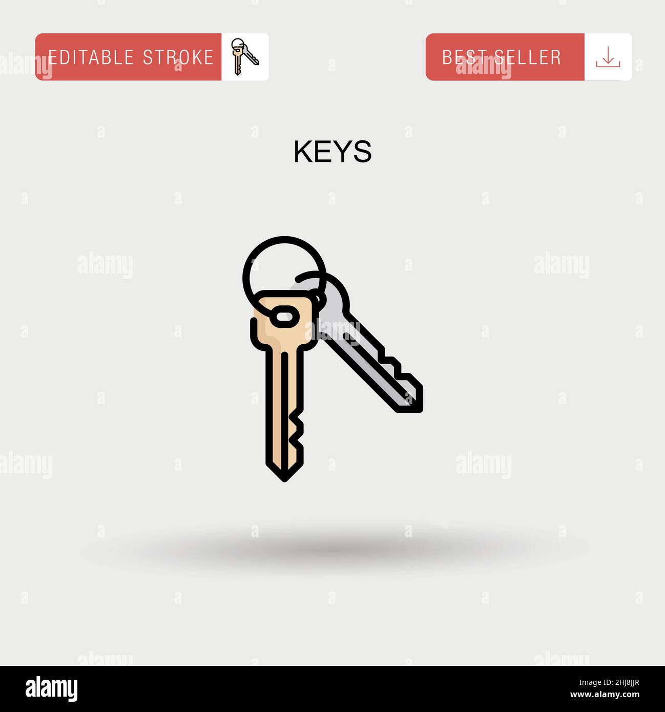 Door keys Stock Vector Images - Alamy