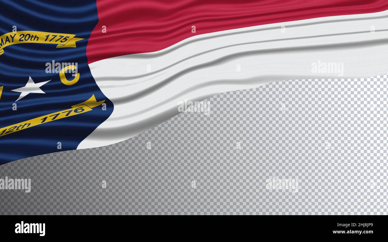North Carolina state Wavy Flag clipping path, North Carolina flag ...