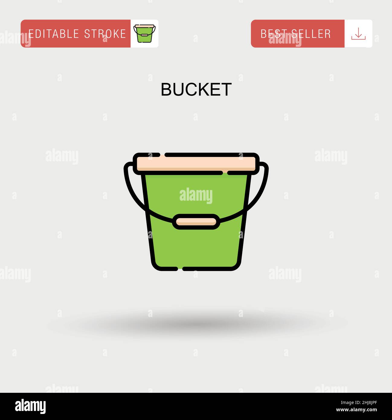 Pail and roller Stock Vector Images - Alamy