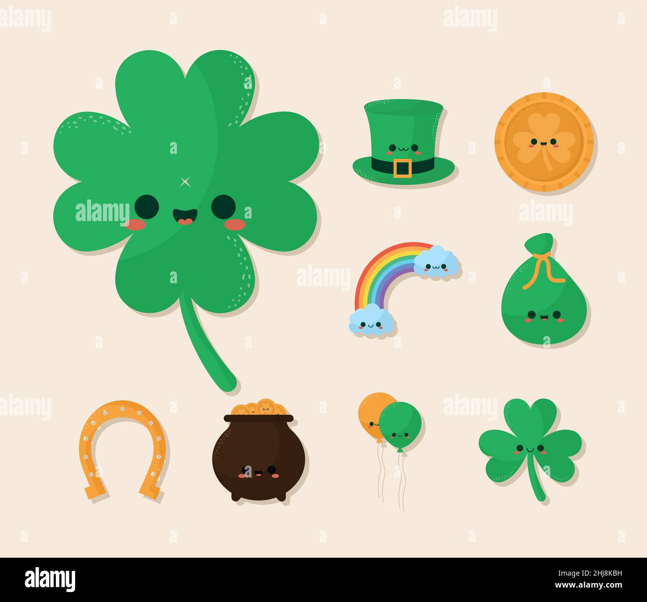 nine st patricks day items Stock Vector Image & Art - Alamy
