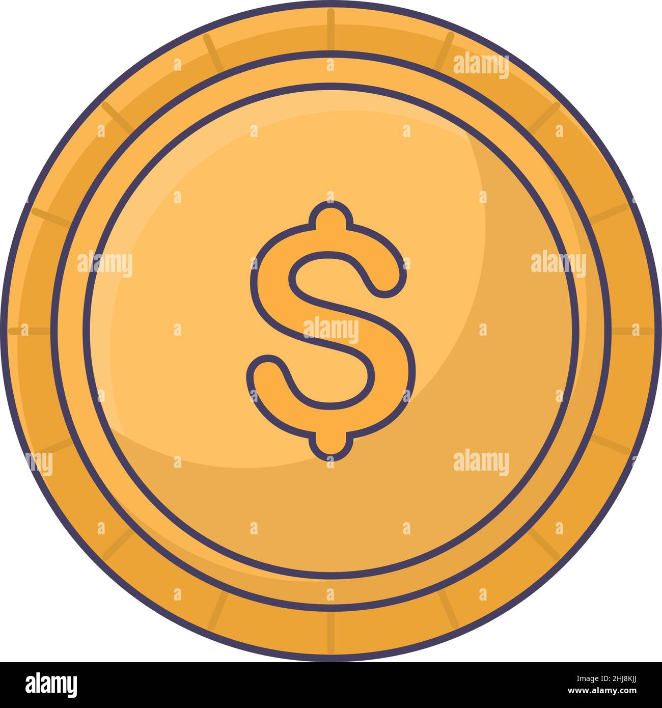 golden coin icon Stock Vector Image & Art - Alamy