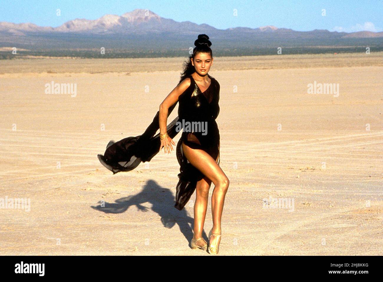 Catherine Zeta Jones at China Dry Bed Lake doing her music video For ...