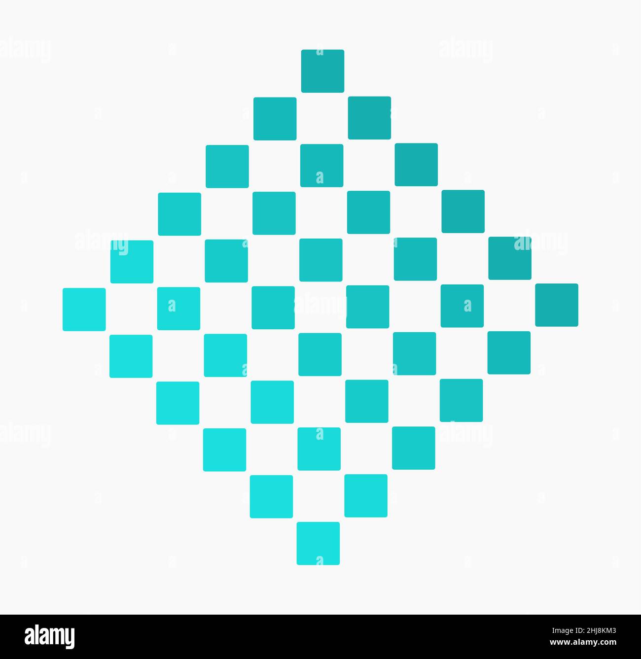 Blue square geometric symbol. Vector illustration Stock Vector Image ...
