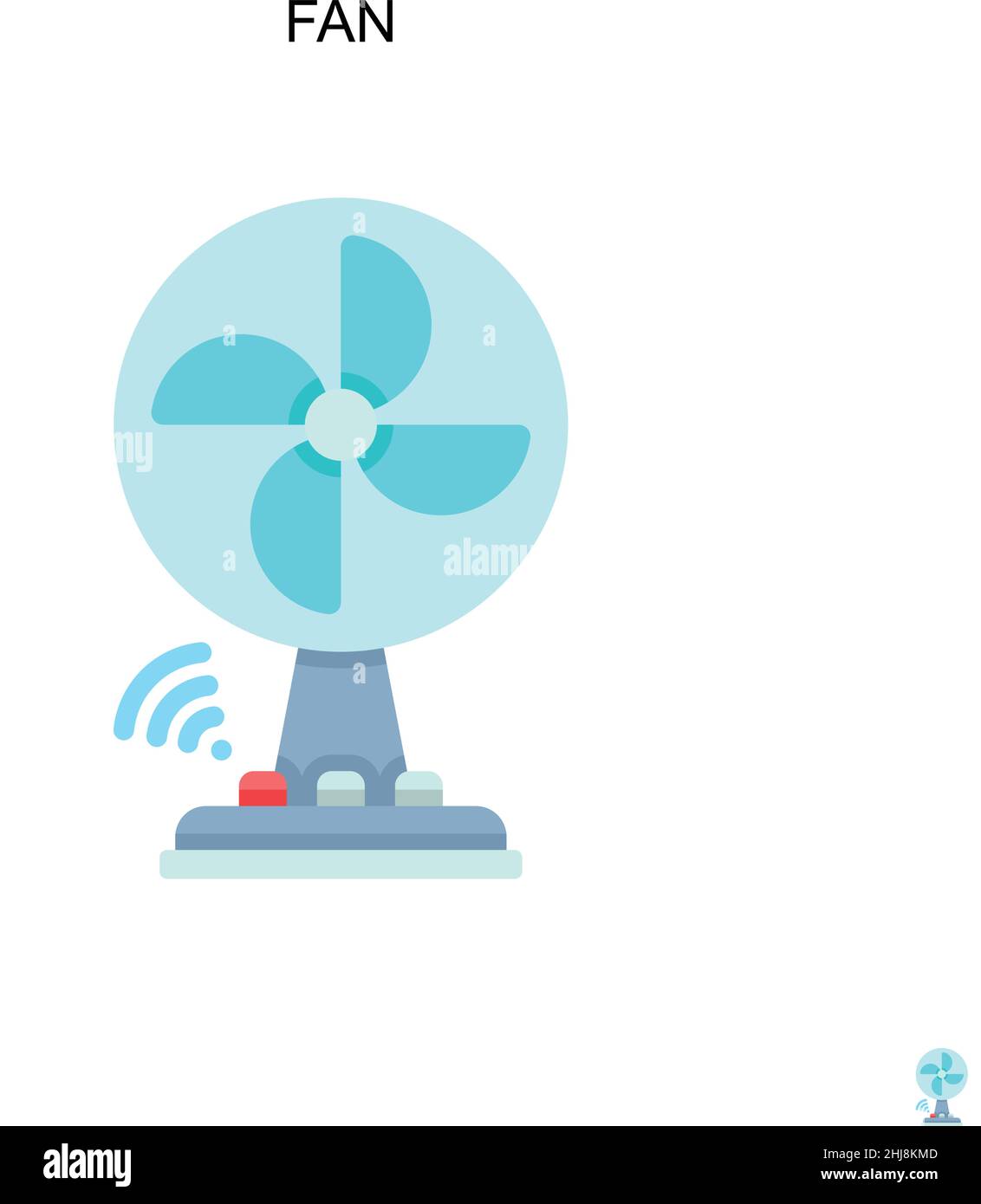 Fan Simple vector icon. Illustration symbol design template for web ...