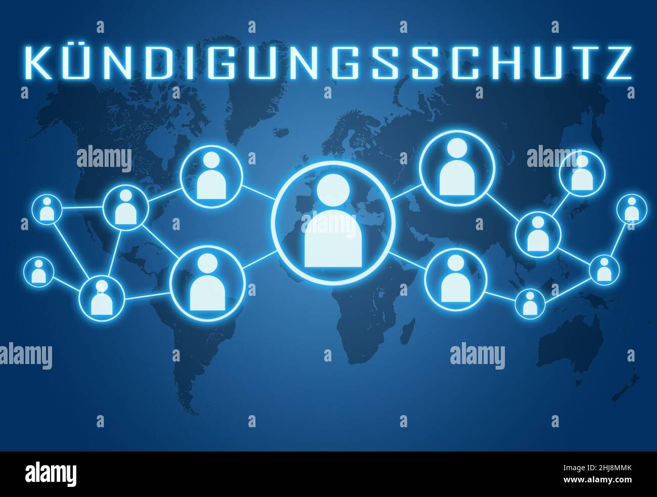 Kuendigungsschutz German Word For Protection Against Dismissal Text Concept On Blue kuendigungsschutz-german-word-for-protection-against-dismissal-text-concept-on-blue
