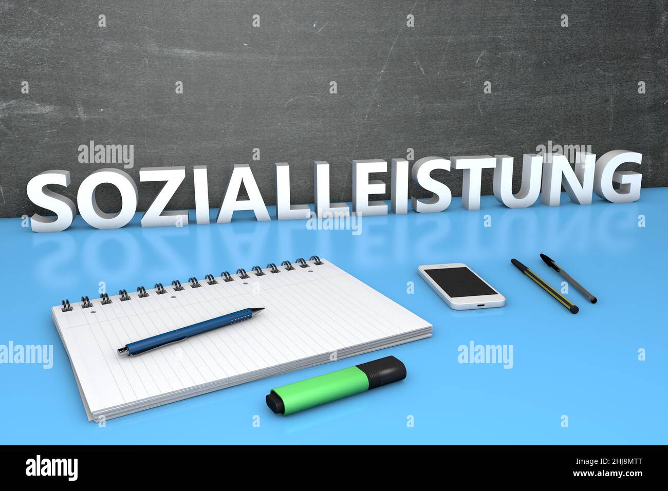 Sozialleistung - german word for social benefits or welfare benefits ...