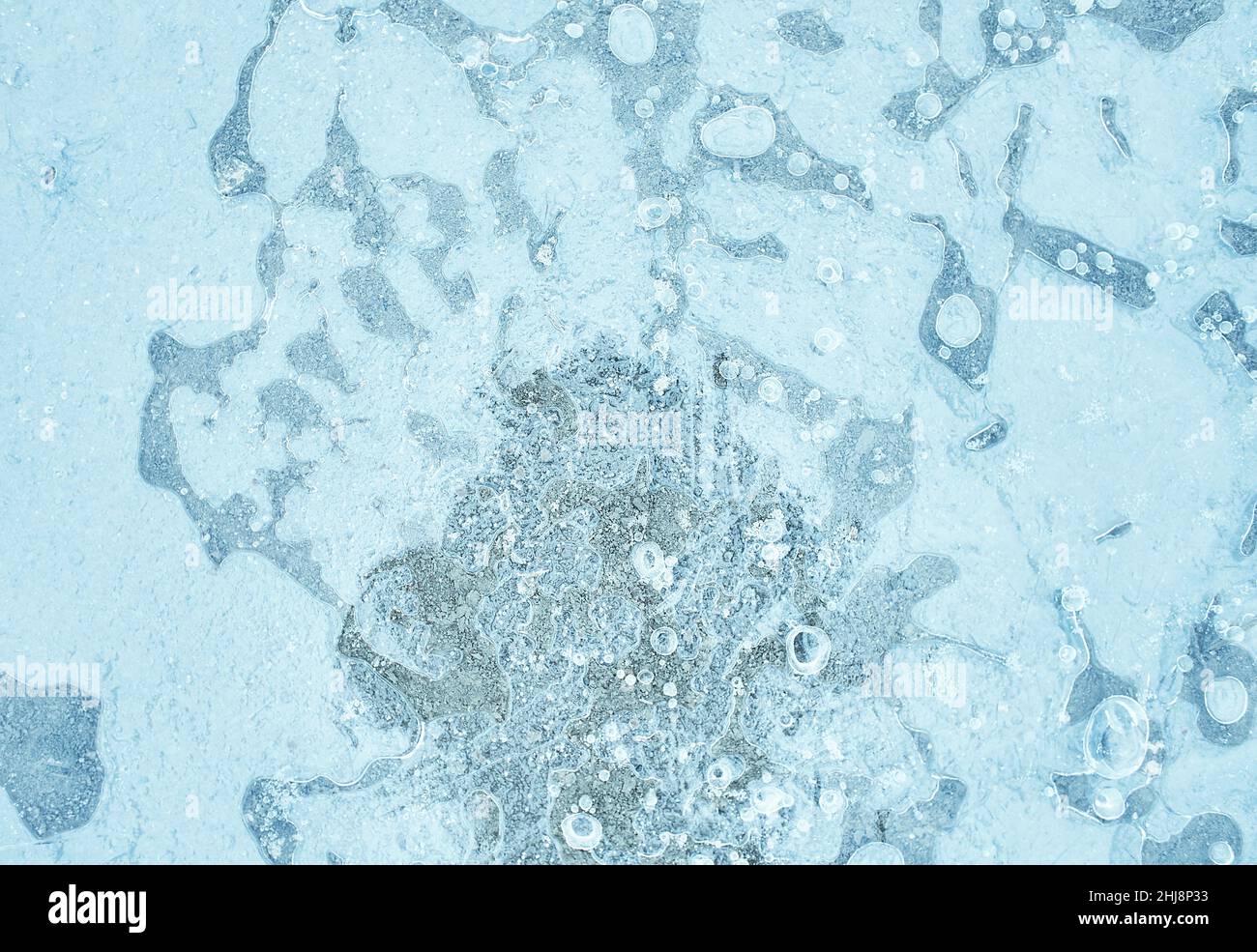 ice background, natural ice texture with frozen air bubbles Stock Photo ...