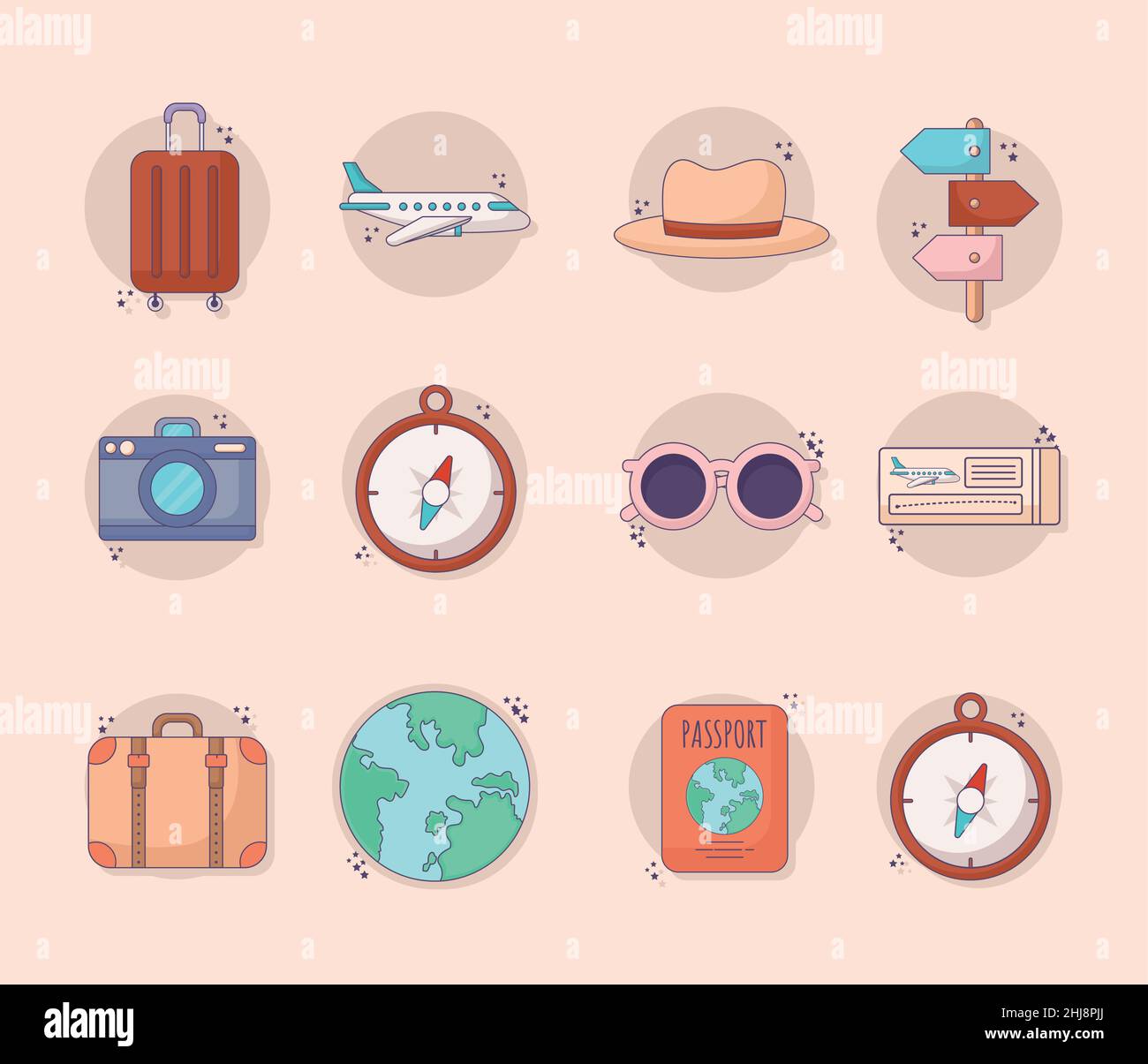twelve trips items Stock Vector Image & Art - Alamy