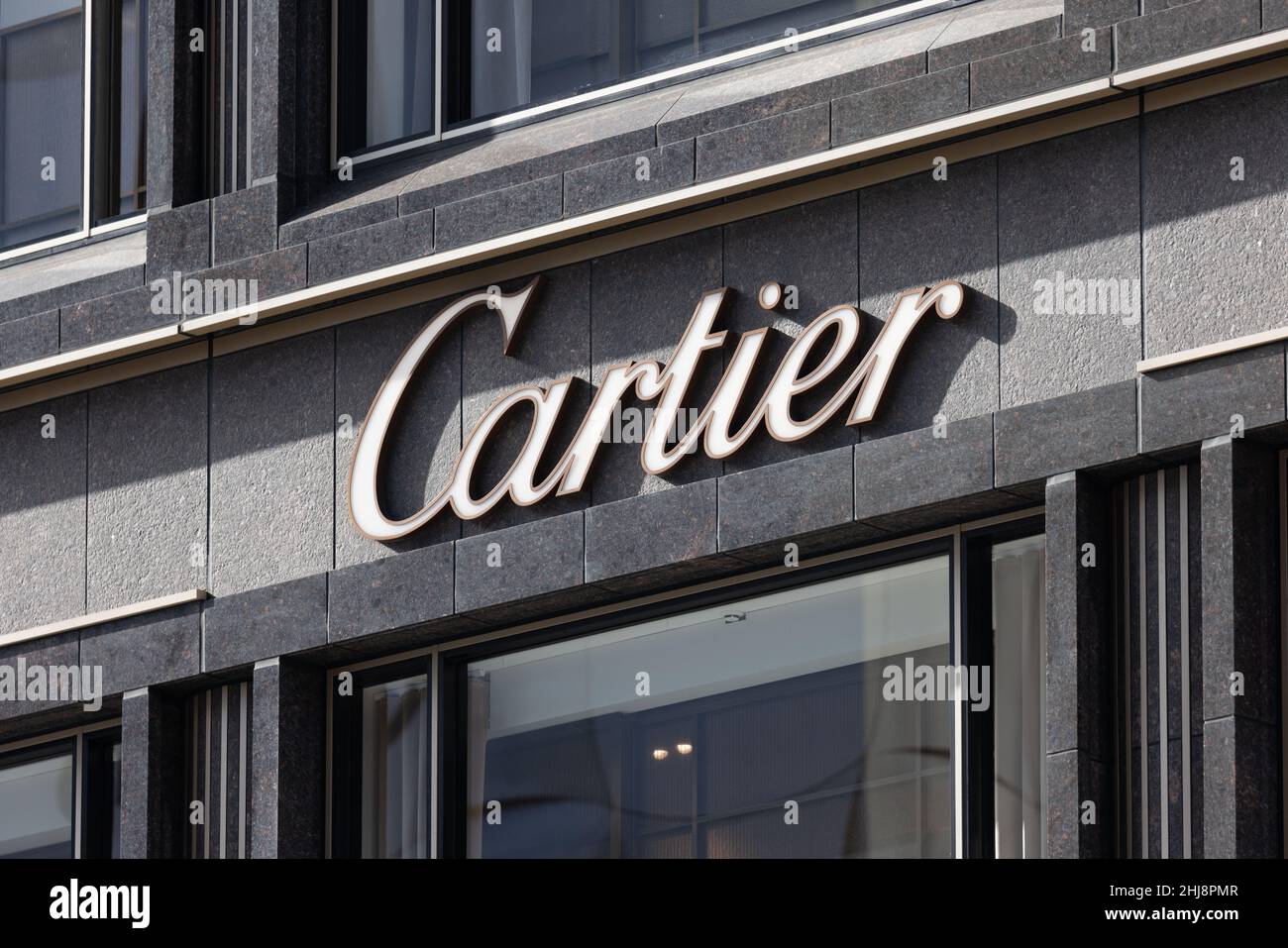 French luxury goods conglomerate Cartier store seen in Ginza, Tokyo ...
