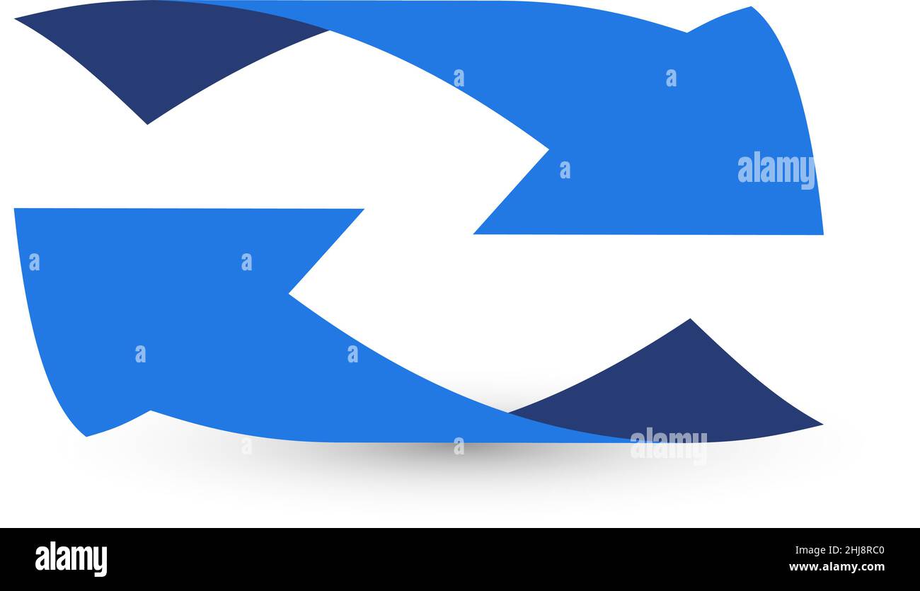 White arrows pair hi-res stock photography and images - Alamy