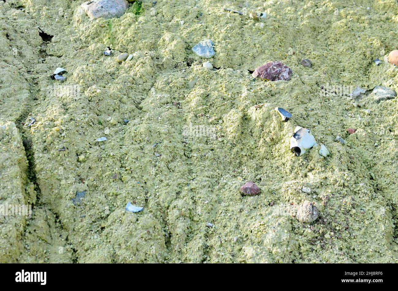 Chalk structure backcround after open pit development. Extraction of ...