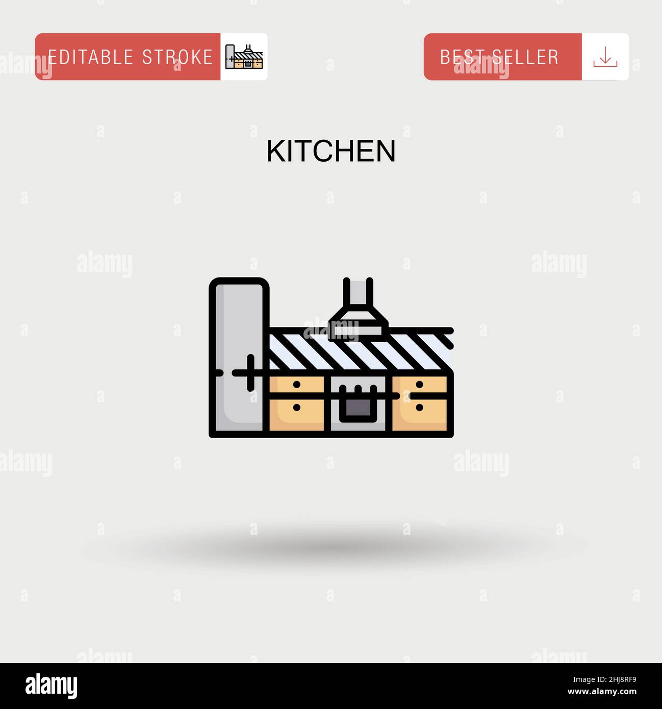 Kitchen Simple vector icon Stock Vector Image & Art - Alamy