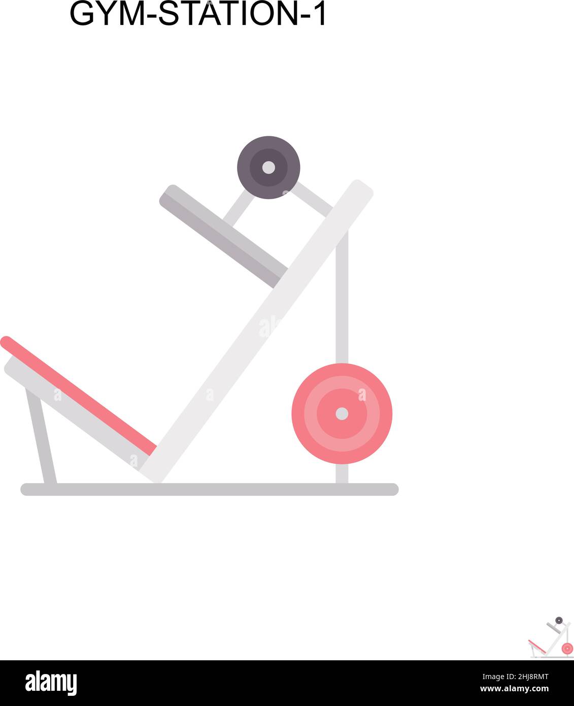 Strength training station Stock Vector Images - Alamy