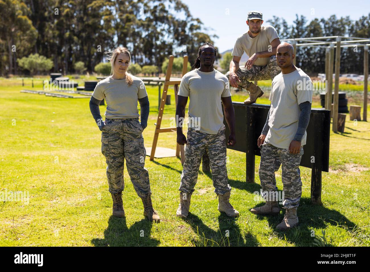 Female military boot camp hi-res stock photography and images - Alamy